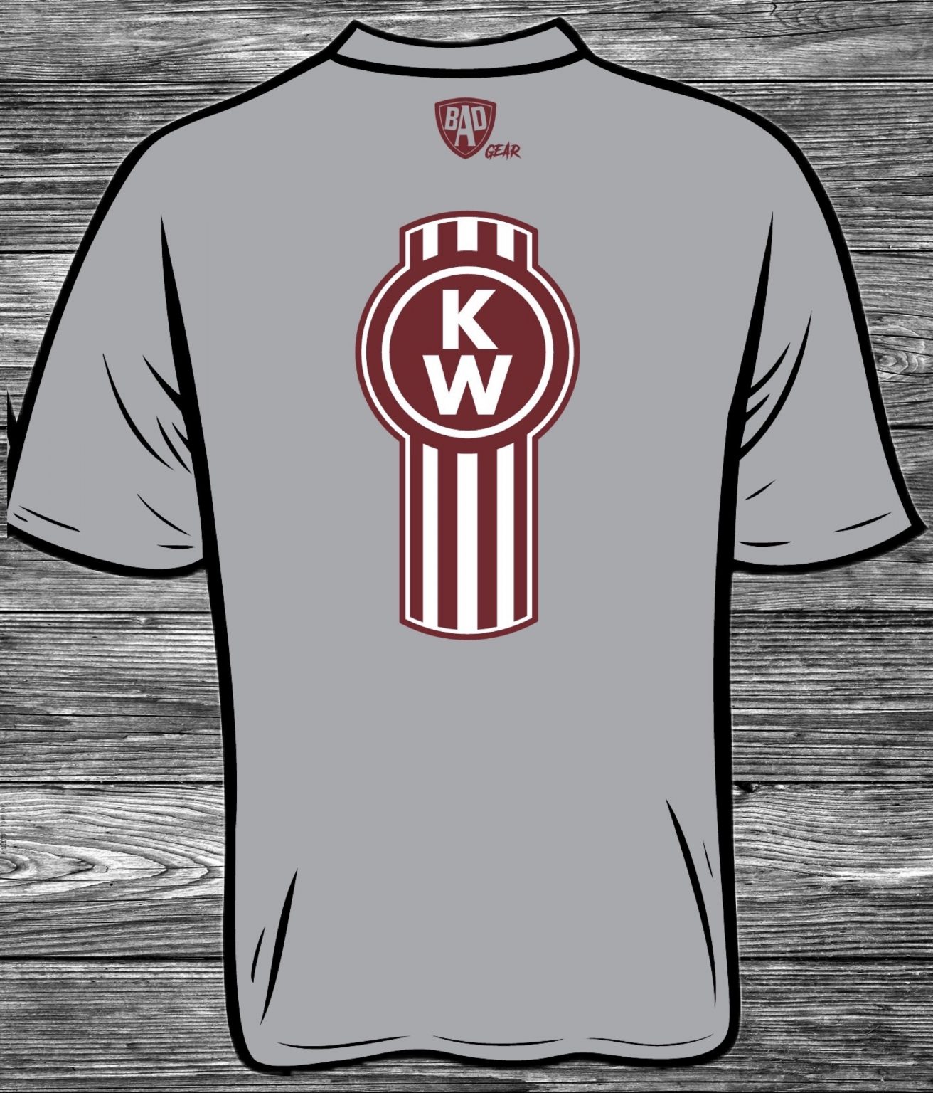Gray Kenworth T Shirt - BAD Gear
