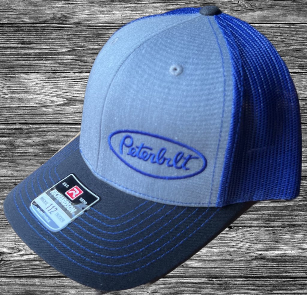 Peterbilt Trucker Hat (Heather Gray, Blue, & Black) - BAD Gear